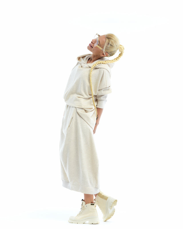Cream Hoodie and Skirt Sweatsuit Set – Clothes By Locker Room